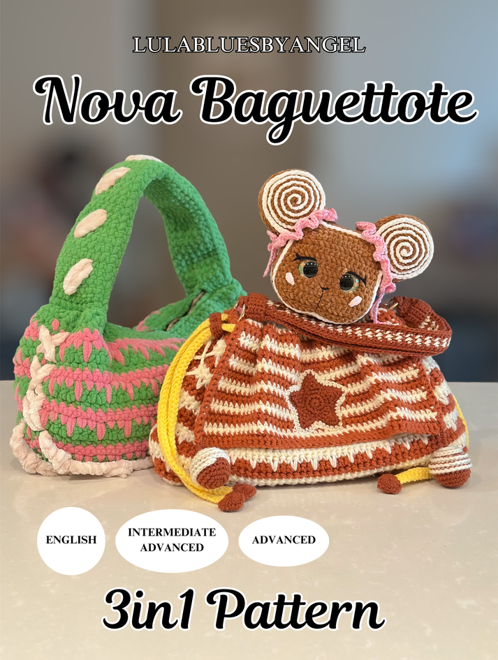 Nova Baguettote 3-in-1 Convertible Bag Crochet Pattern – LULABLUES